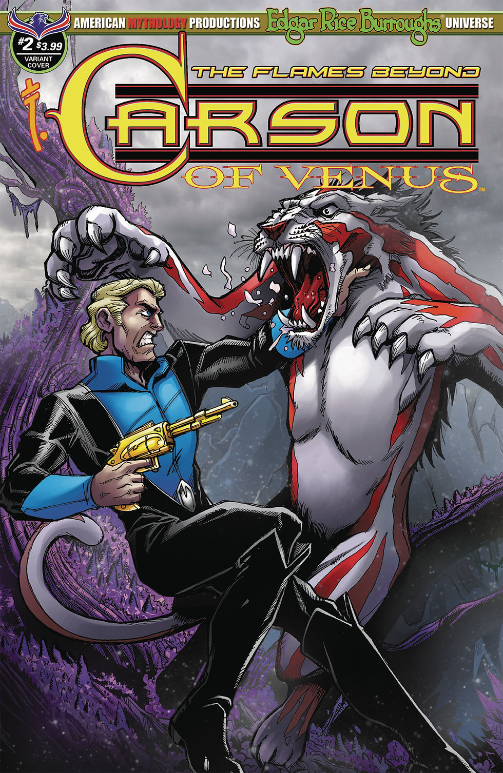 Carson of Venus #2 Flames Beyond Calzada Pulp Homage Cvr | American ...