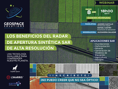 Geospace Solutions, Imágenes SAR, ENVI, RADAR