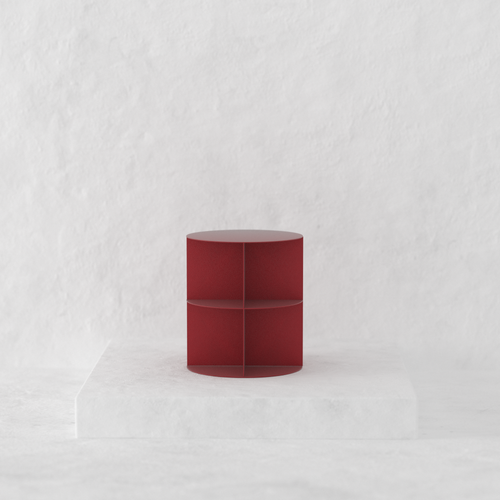 Disc Side Table - Rojo | MUMU