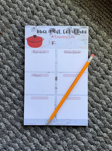 "Block It Out" Notepad | My Site