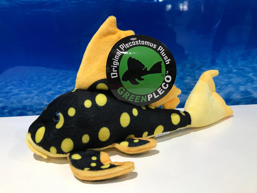 Greenpleco sunshine pleco plushie | fishtopia