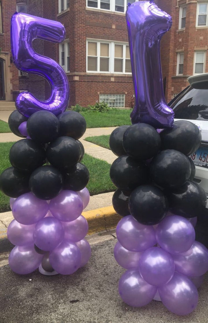 BALLOON COLUMNS | Nissa's Nana Pudding