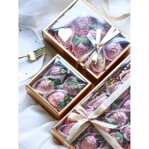 Premium Chocolate/Cookies Box with Clear Lid | c-box
