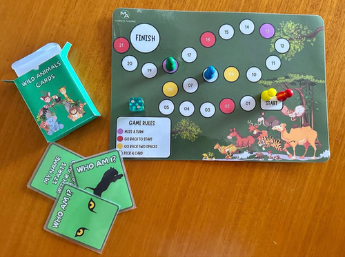 WILD ANIMALS BOARD GAME | Teacher Marco André