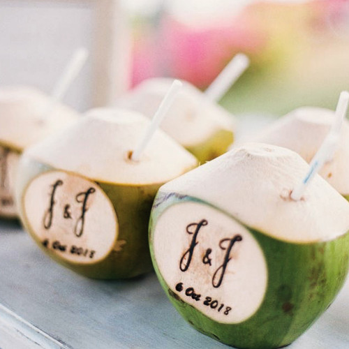 Custom Coconuts | Personalized Coconuts for Wedding Celebrations and ...