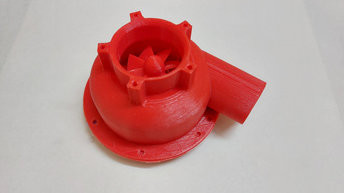 Powerful RS775 DC 12-24volt Motor Air blower 3D Printed Full Blower ...