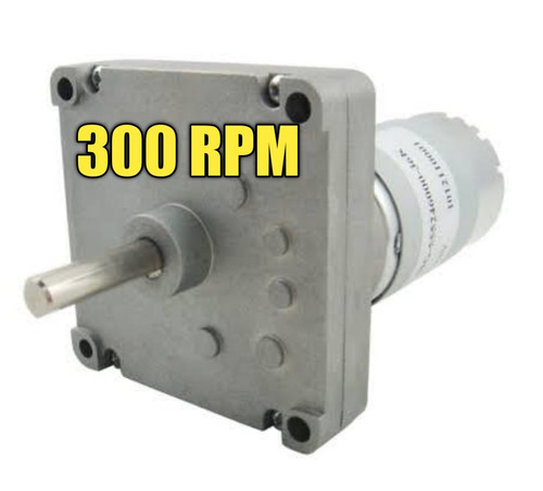 300 RPM DC 12-24v High Torque Square Gear Box Motor | Myinnovation