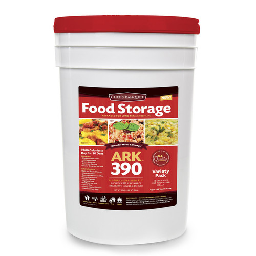 ARK 390 FOOD STORAGE KIT BY CHEFS BANQUET | freeze-dried-food