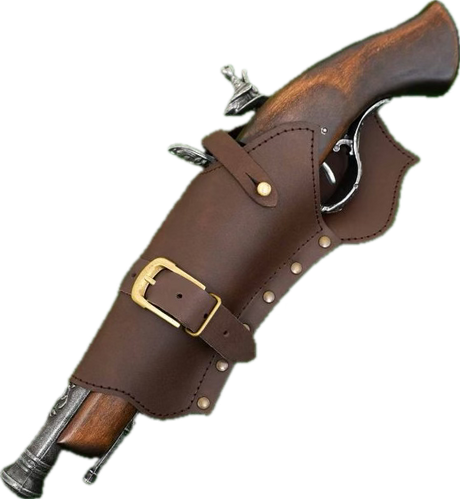 Leather Flintlock Pistol Holsters Right Hand Left Hand Past Adventures