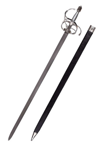 Swept Hilt Rapier With Broad Blade Wire-wrapped Grip | PAST ADVENTURES