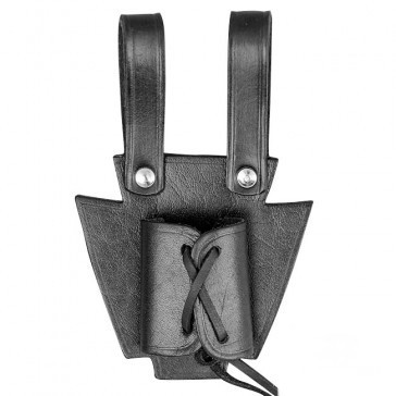 Medieval Dagger Frog - Black Leather | PAST ADVENTURES