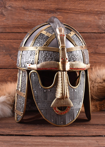 Anglo-Saxon Helmet of Sutton Hoo 7th Century | PAST ADVENTURES