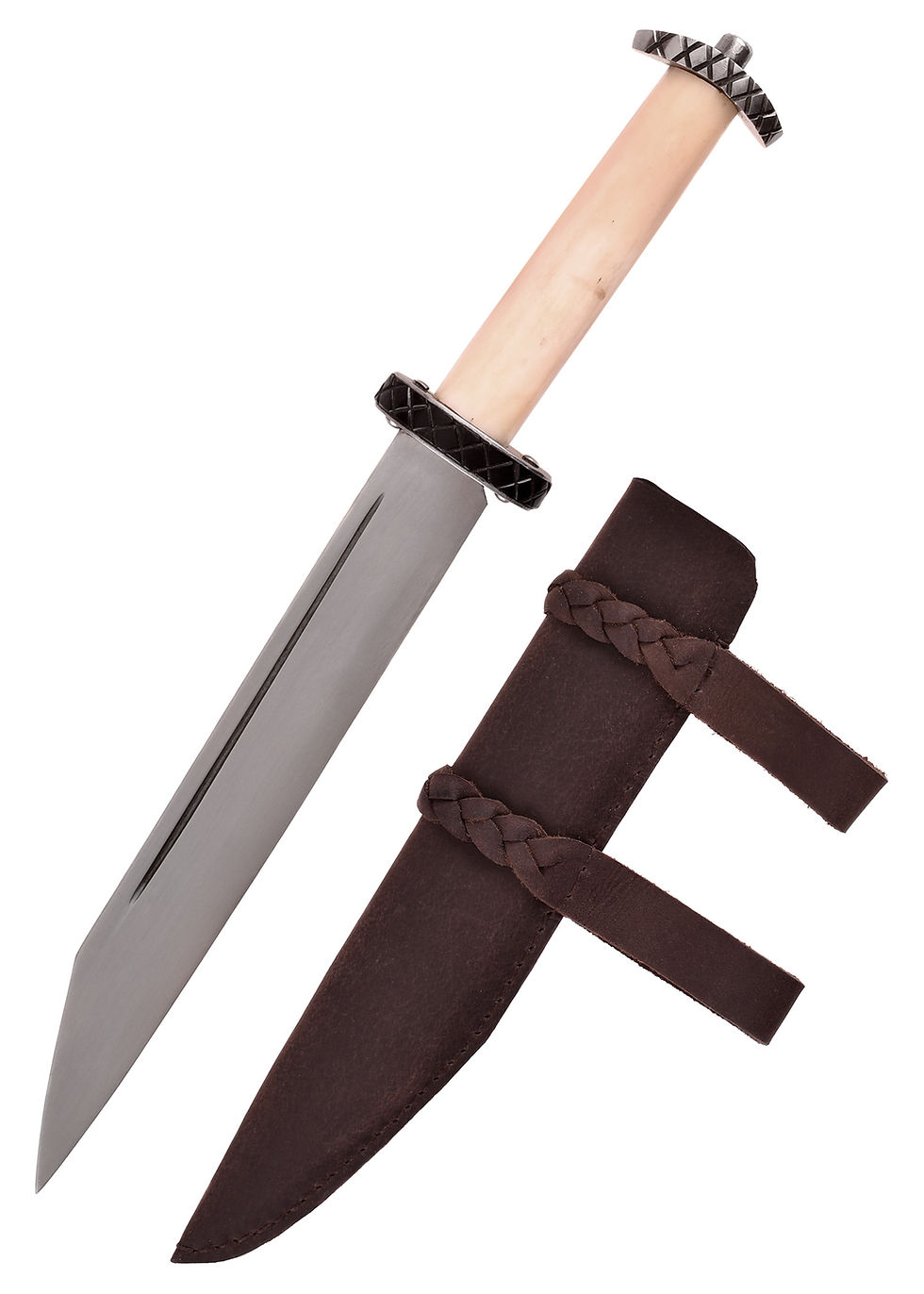 Short Seax with Bone handle and leather sheath | PAST ADVENTURES
