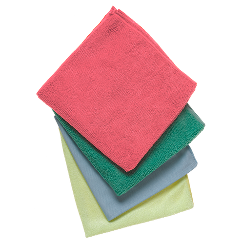 MaxiPlus® Glass & Mirror Cloth, Blue, Master Pack 6/pk | Johnson Janitorial