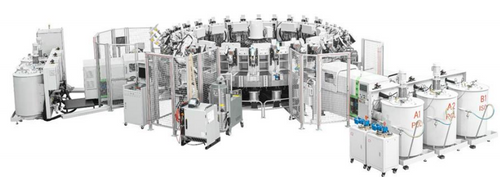 24 STATIONS AUTOMATED ROTARY TABLE PU PU INJECTION MACHINE | memetech.io