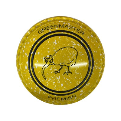 Greenmaster Premier Size 4 Grip Yellow/White | Taylor Bowls NZ Ltd