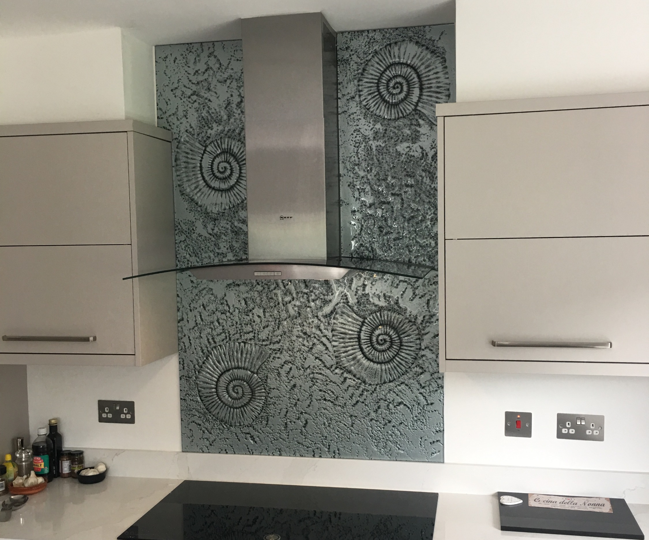 Copper / silver splashbacks | KAG Glass Splashbacks