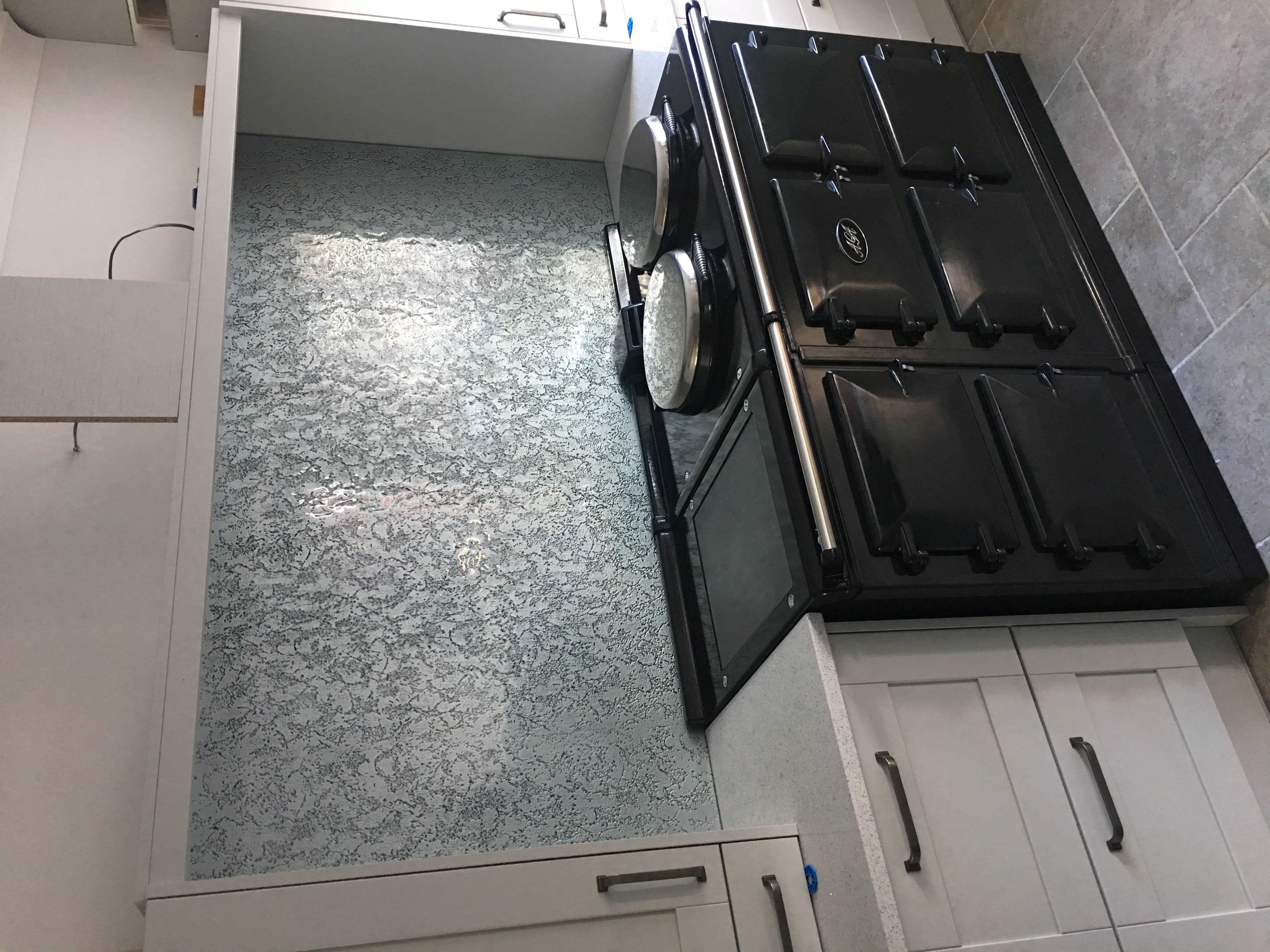 Copper / silver splashbacks | KAG Glass Splashbacks