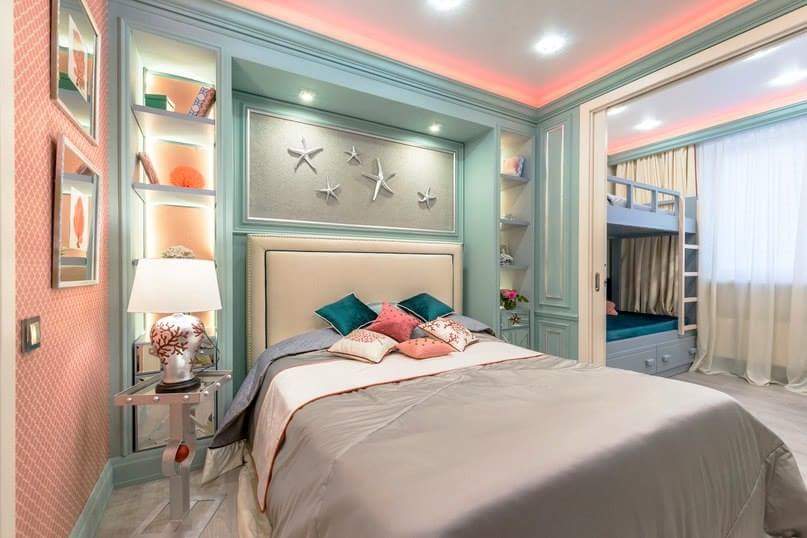 Multilevel stretch ceilings