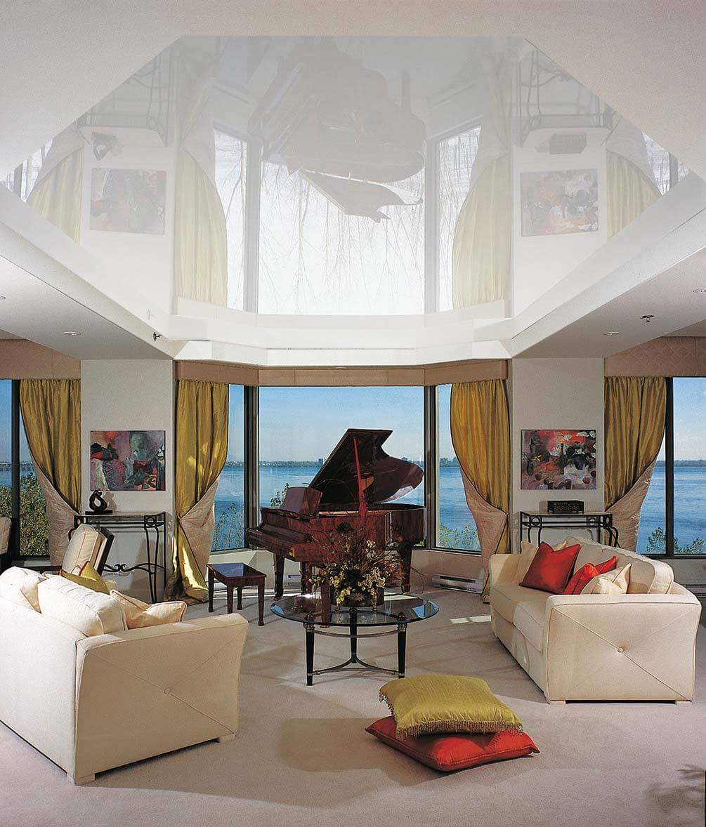 Multilevel stretch ceilings