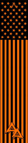 APA Flo Orange American Flag Series Arrow Wrap | APA
