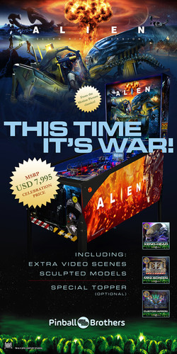 Alien Pinball Machine - Ellen Ripley Version | San Diego Amusements