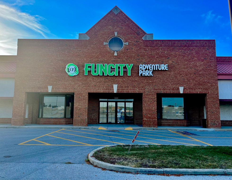 Fun City Adventure Park Sign Pops up on W Jefferson, New Construction ...