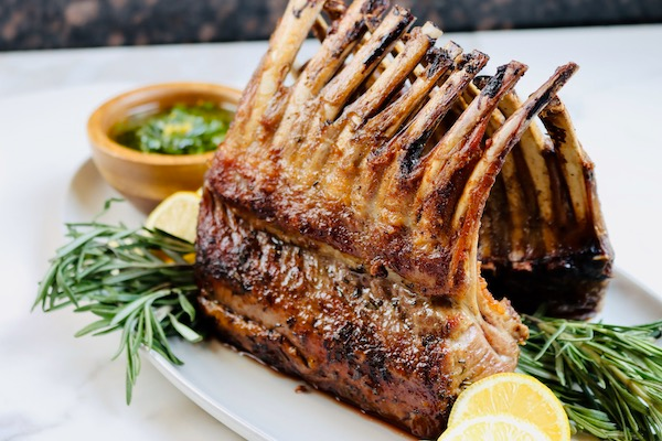 Rack of Aussie Lamb with Mint Persillade