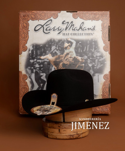 LARRY MAHAN'S 6X TEXANA NEGRA | Sombrerería Jiménez