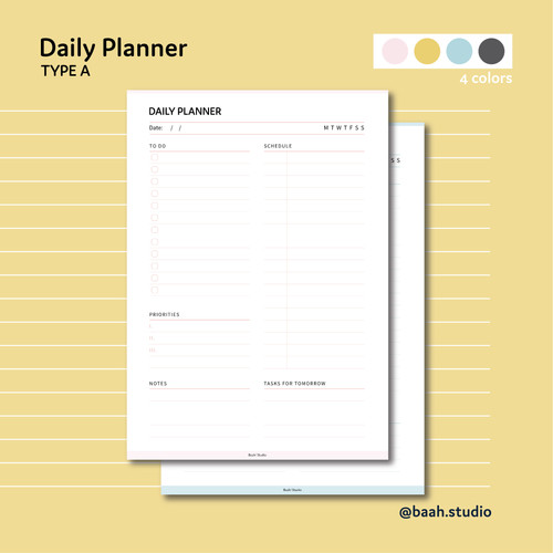 AppleSheep - Digital Planner Daily Planner Type A | applesheepth
