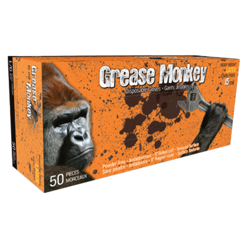 Grease Monkey® 5553PF Blue Rubber 15 Mil Sold/Case Priced/Box ...