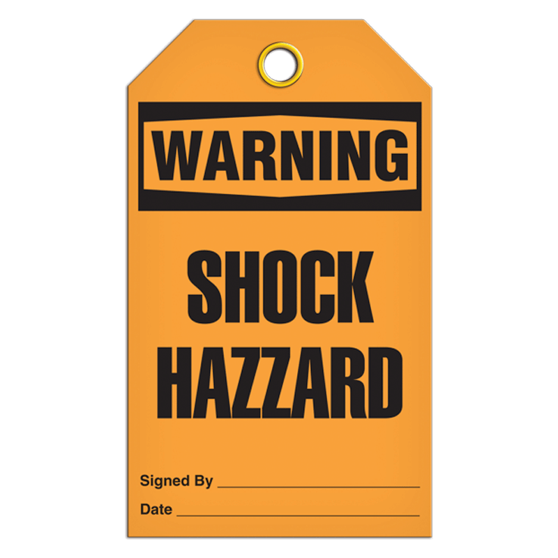 Warning Tag - Shock Hazzard | wholesale-safety