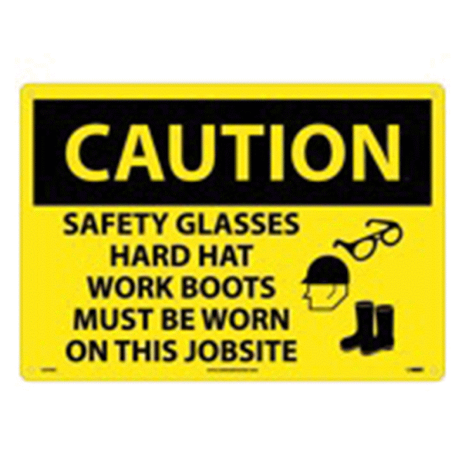 Large Safety Signs - Caution PP Required On This Jobsite | wholesale-safety