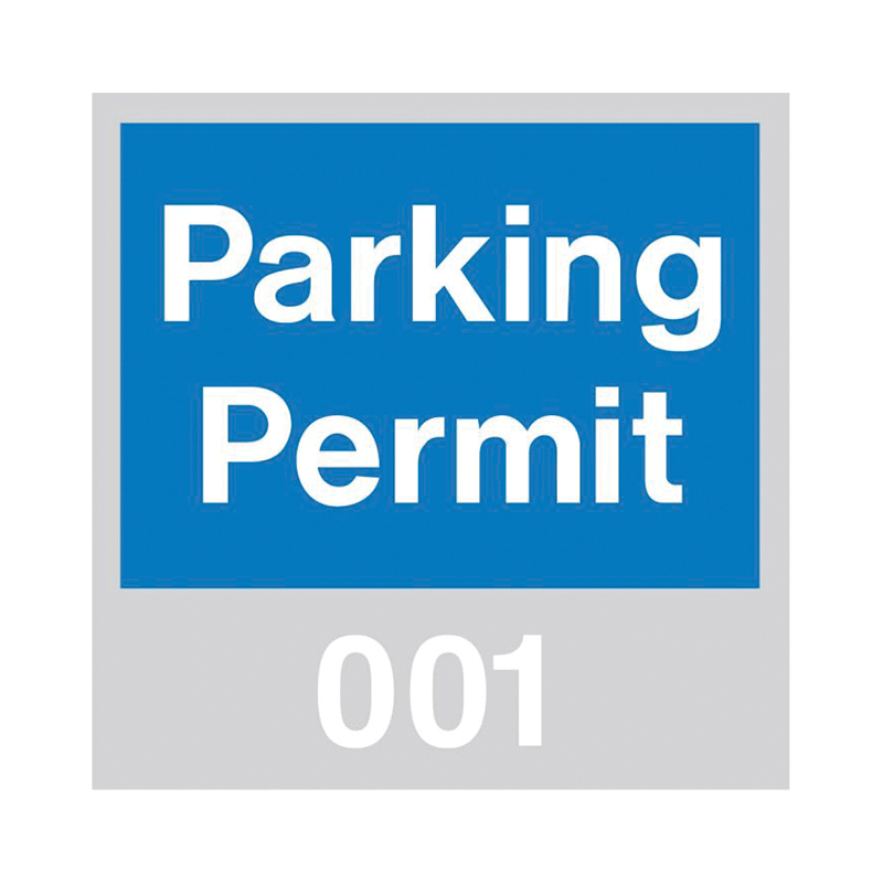 Parking Permit Self Sticking Windshield Decals 100/Pack | wholesale-safety