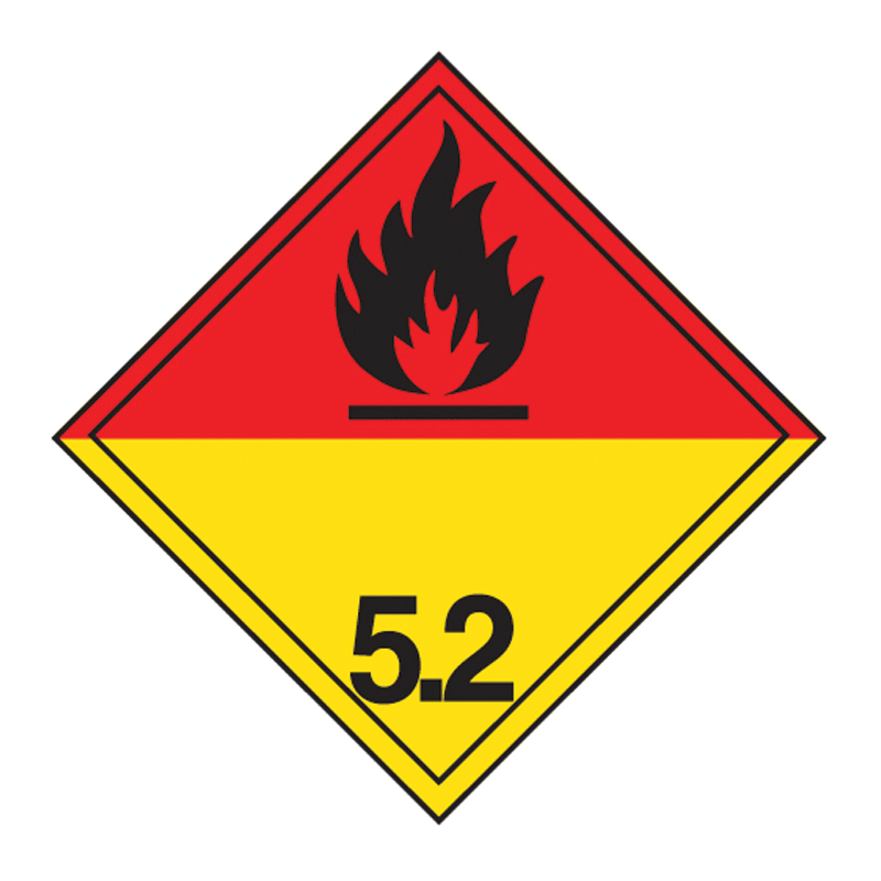 TDG Labels - Class 5.2 - 2 Materials | wholesale-safety
