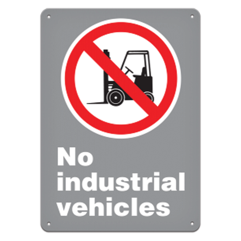 CSA Safety Signs No Industrial Vehicles | wholesale-safety