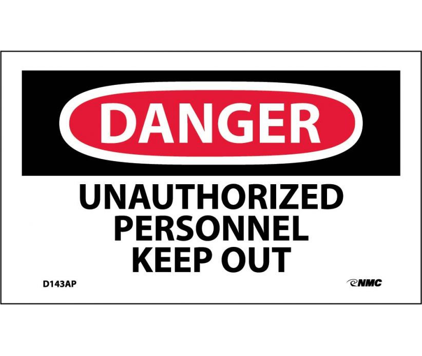 Danger Unauthorized Personnel Keep Out Labels | wholesale-safety