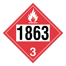 Fuel, Aviation Turbine Engine 1863 Placards 100 / Case: 3 Materials ...