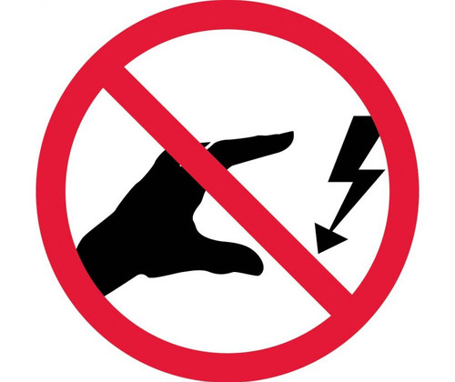 ISO Safety Label Do Not Touch Electrical Hazard Pictogram | wholesale ...