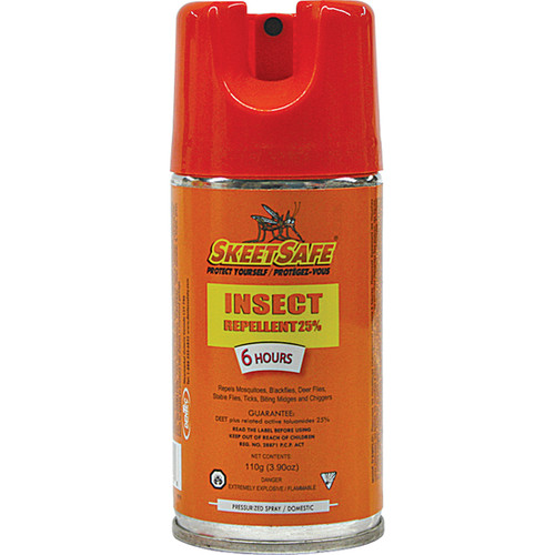 SkeetSafe® Insect Repellent, 25% DEET, Aerosol, 3.9 oz. | wholesale-safety