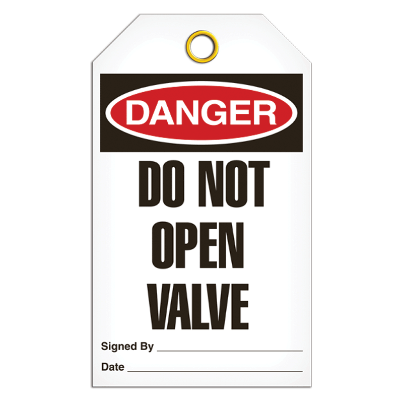 Danger Tag - Do Not Open Valve | wholesale-safety