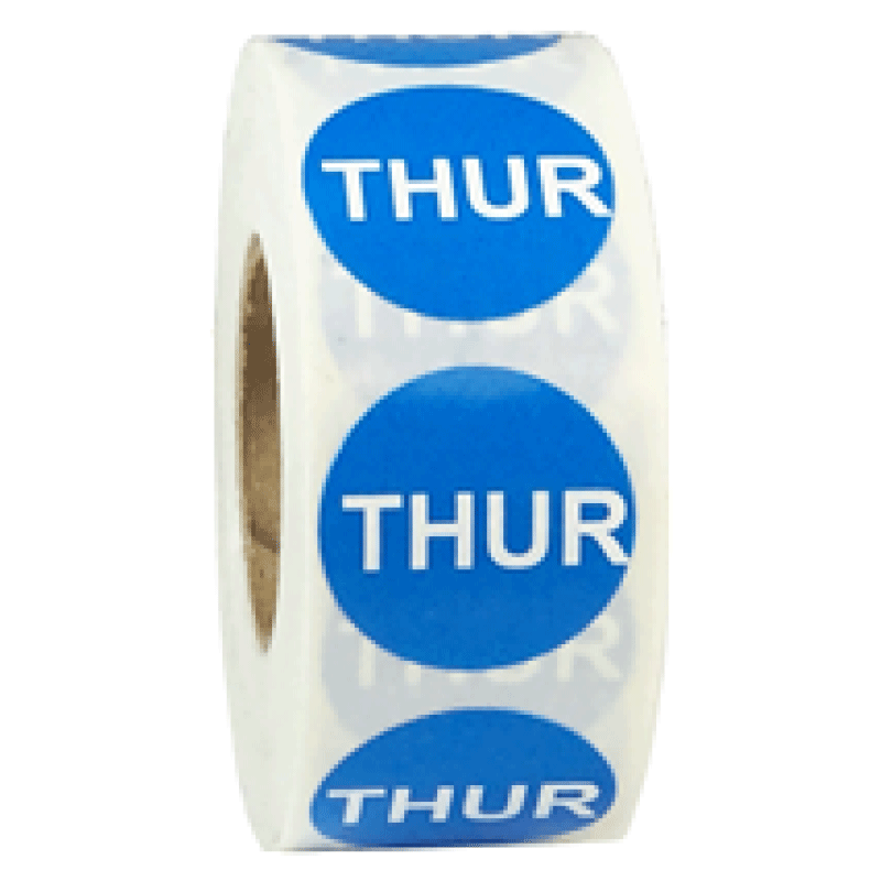 Day Dot Inventory Labels 3/4" Round: Priced / Roll of 1000 labels ...