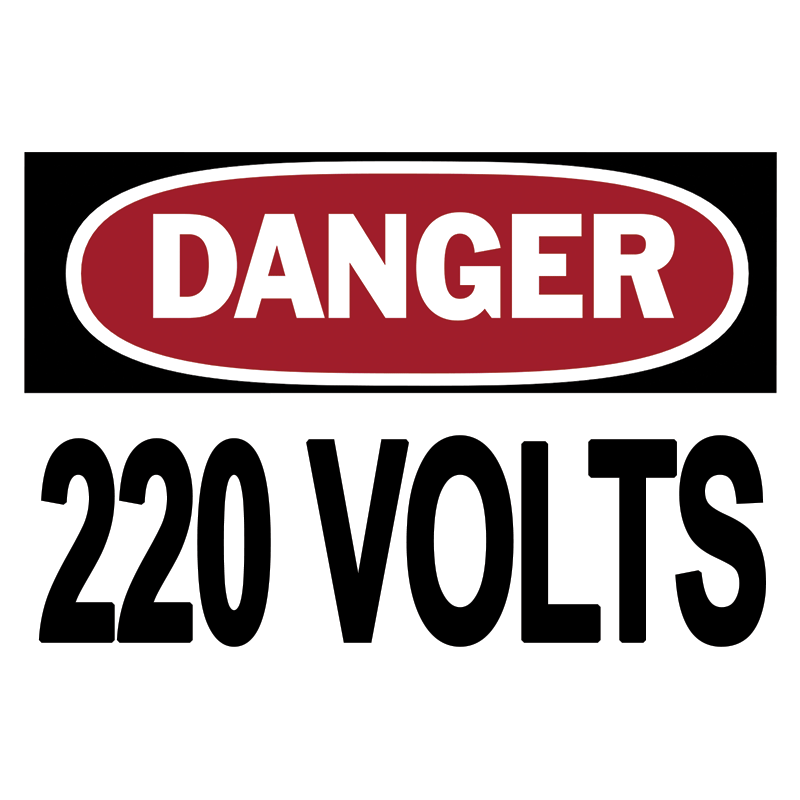 Danger High Voltage Labels 220 Volts | wholesale-safety