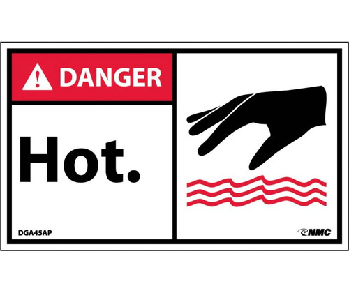 Hazard Danger Label Hot (Graphic) | wholesale-safety
