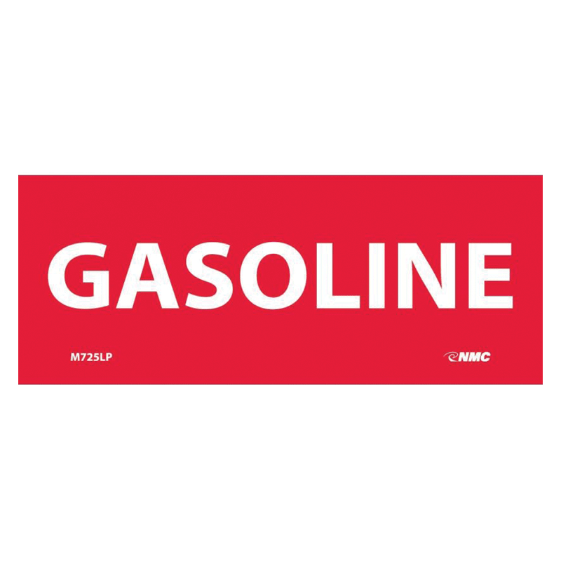 GASOLINE LAMINATED HAZMAT LABELS WASTE OIL 10/PACK | wholesale-safety