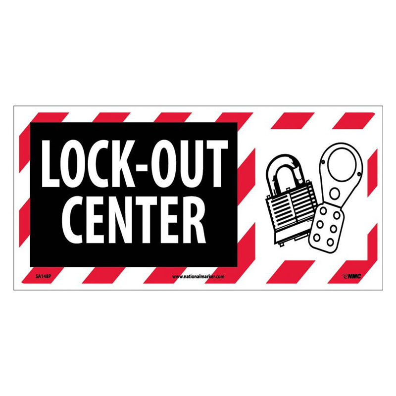 Graphic Lockout Signs: Lock Out Center ( With Picture) | wholesale-safety