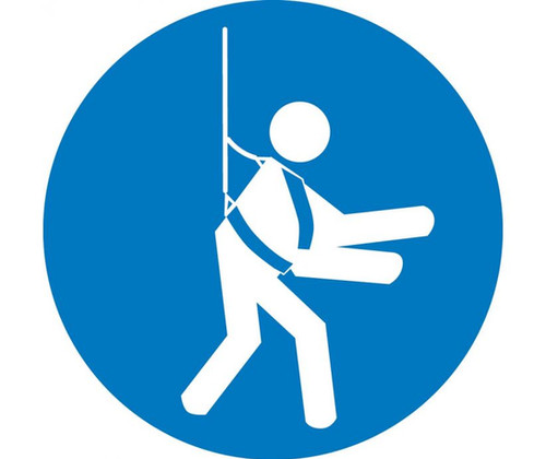 ISO Safety Label Wear Safety Harness Pictogram | wholesale-safety