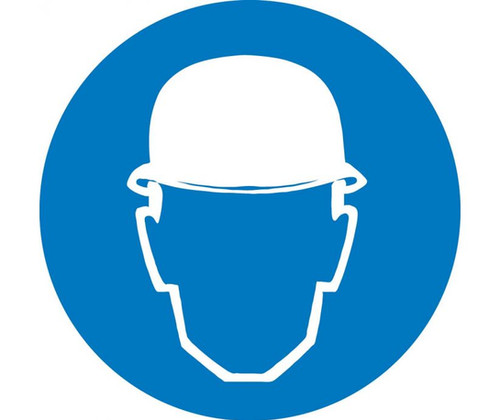ISO Safety Label Wear Head Protection Pictogram | wholesale-safety