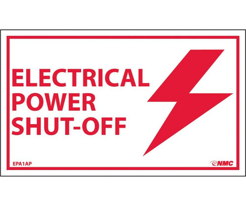 Electrical Power Shut-Off Labels | GeminiSafety