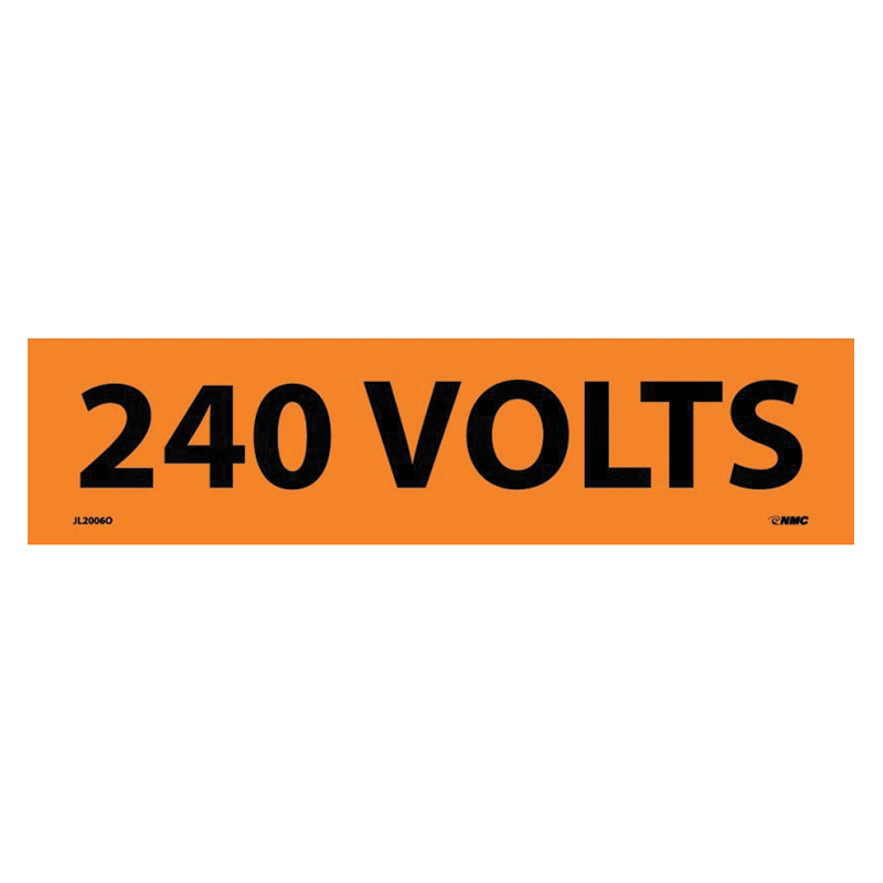 Voltage & Conduit Markers: 240 Volts 25/Pack | wholesale-safety